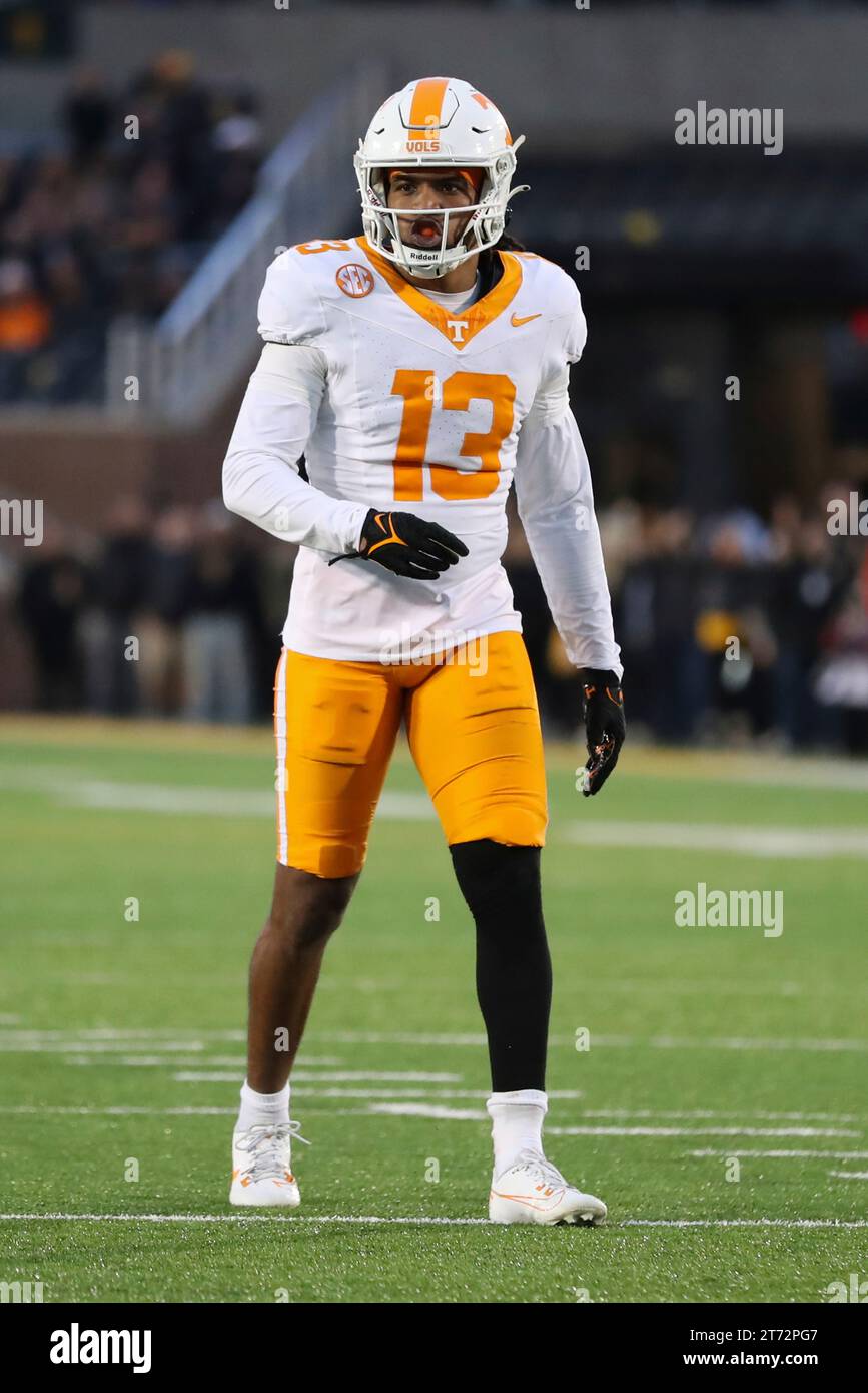 COLUMBIA, MO - NOVEMBER 11: Tennessee Volunteers defensive back Wesley ...