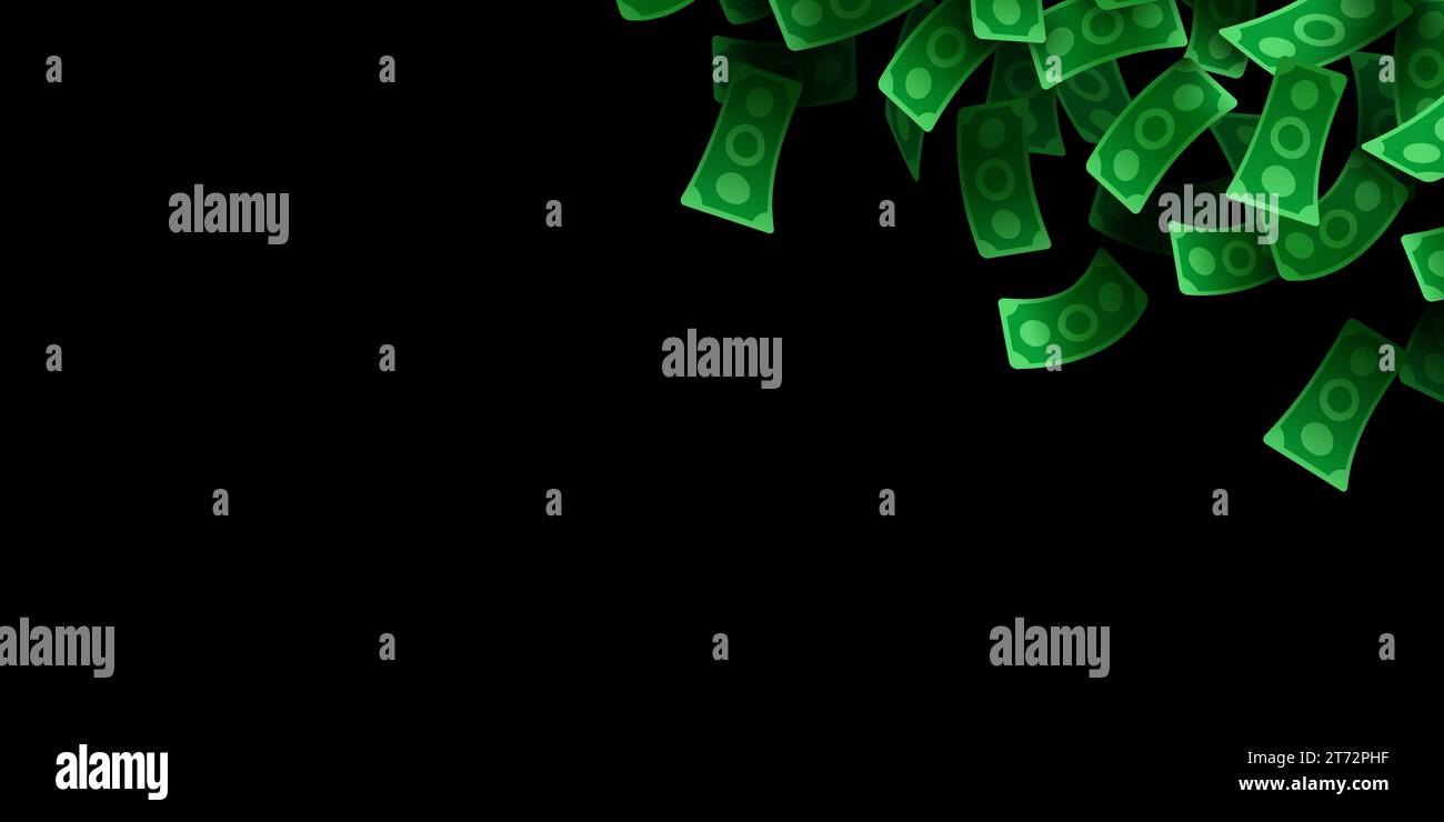 Flying cash shower background hi-res stock photography and images - Alamy