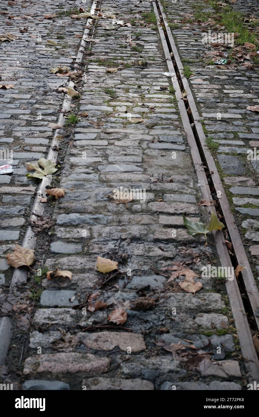 Old Tram Tracks Stock Photo - Alamy