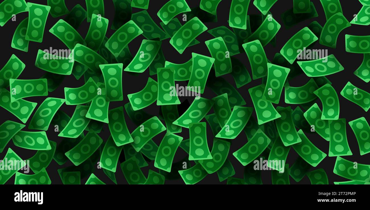 Flying cash shower background hi-res stock photography and images - Alamy