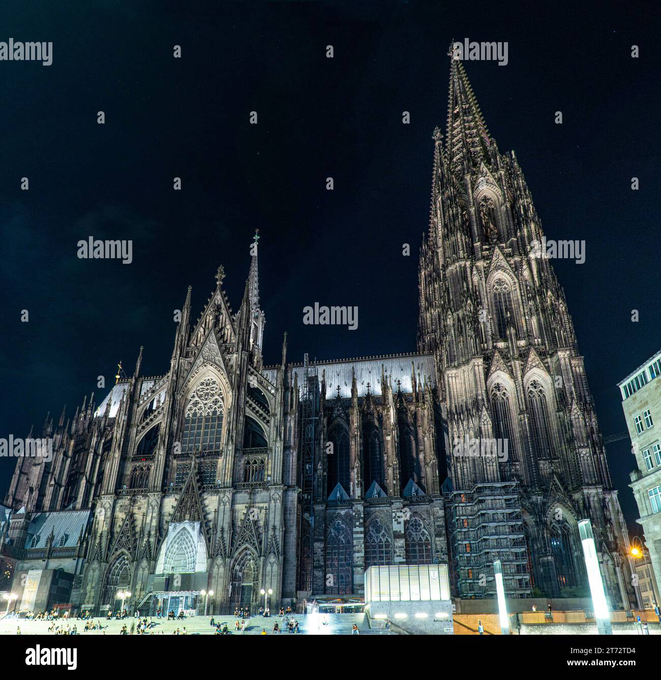 Cologne Cathedral is a famous monument of German Catholicism and Gothic ...