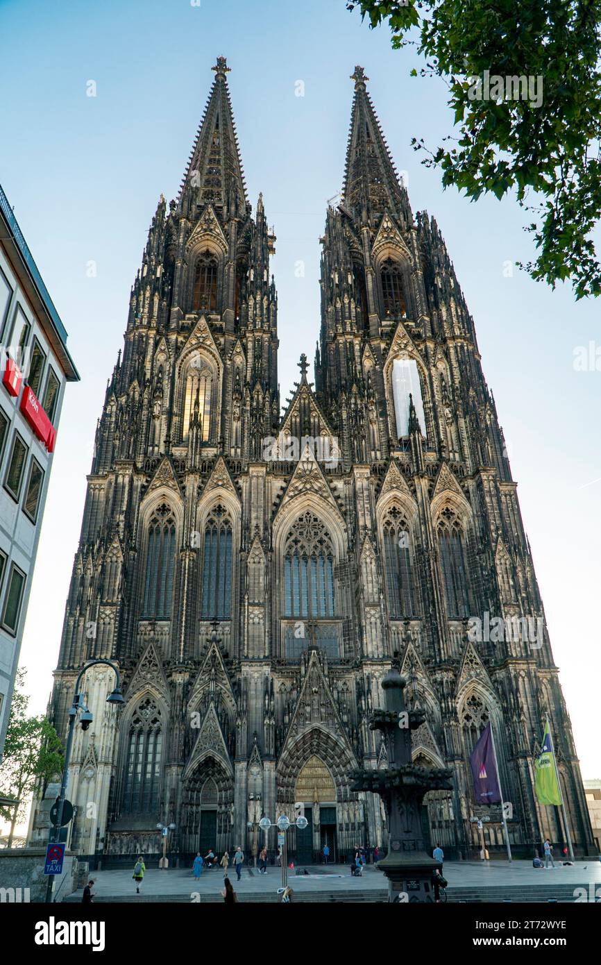 Cologne Cathedral is a famous monument of German Catholicism and Gothic ...