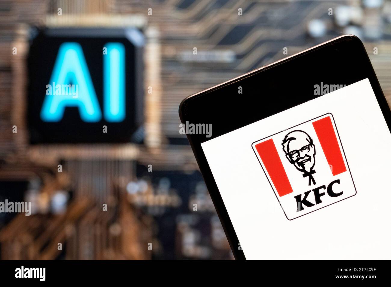 In this photo illustration, the American fast food chicken restaurant ...