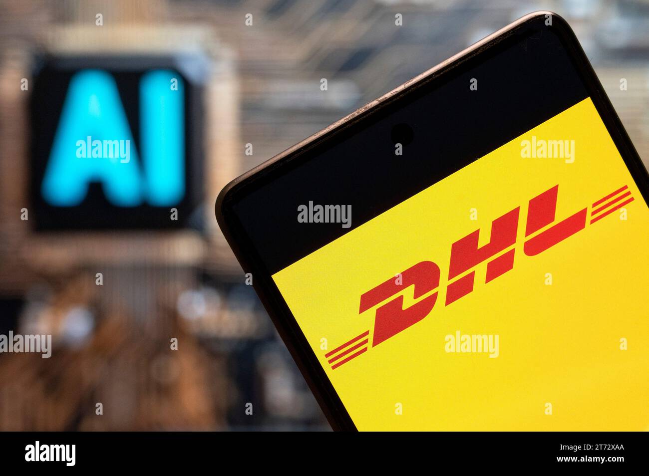 Dhl technology company logo hi-res stock photography and images - Alamy