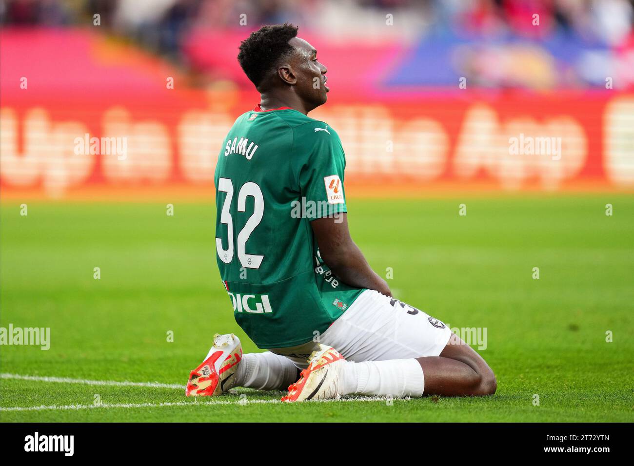 Barcelona, Spain. 12th Nov, 2023. Samu Omorodion of Deportivo Alaves ...