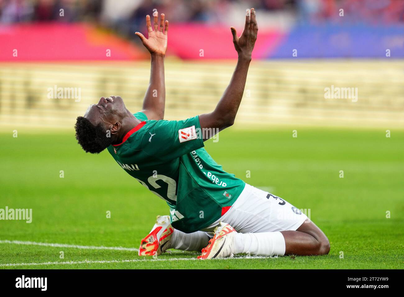 Barcelona, Spain. 12th Nov, 2023. Samu Omorodion of Deportivo Alaves ...
