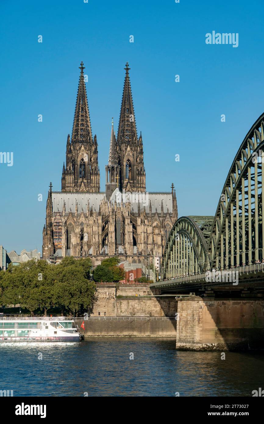 Cologne Cathedral is a famous monument of German Catholicism and Gothic ...