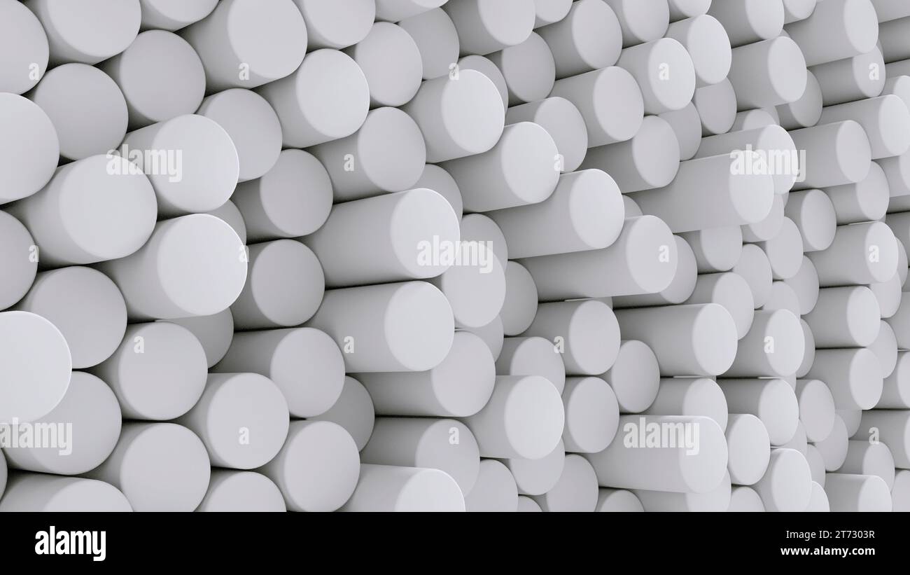 Abstract cylinder 3d background random pattern in view perspective. 3D ...