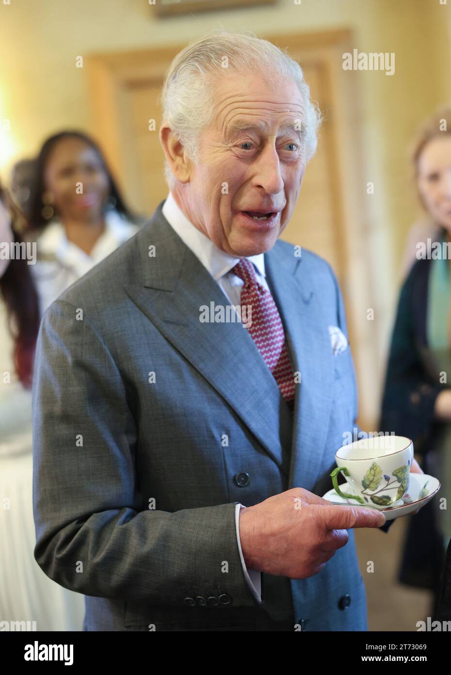 King Charles III during his 75th birthday party at Highgrove Gardens in ...