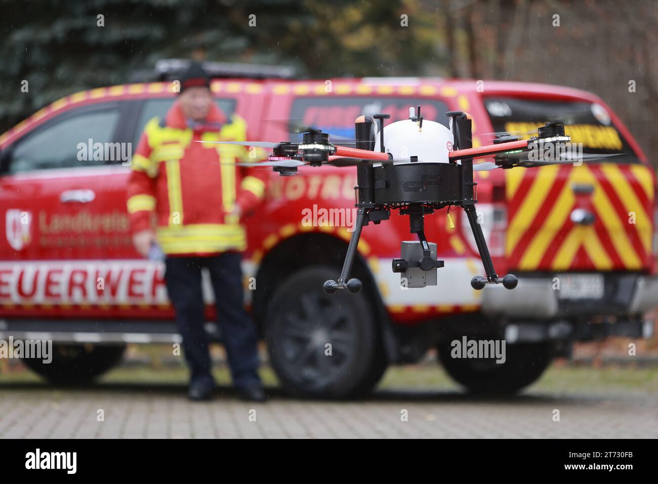 Elend, Germany. 13th Nov, 2023. A drone for the early detection of ...