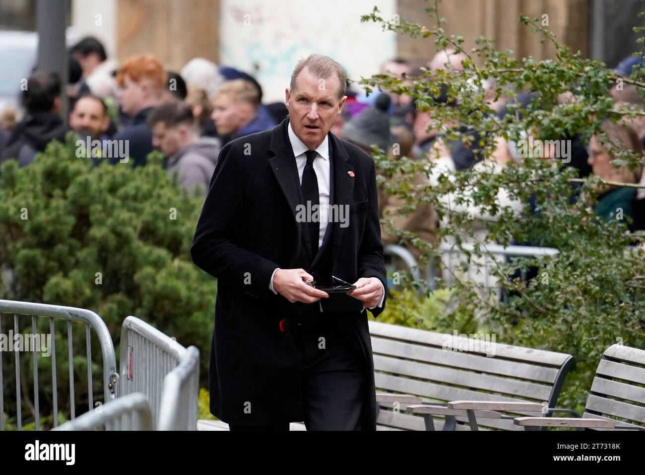 The London Times Sports Writer Henry Winter Arrives For The Funeral Of