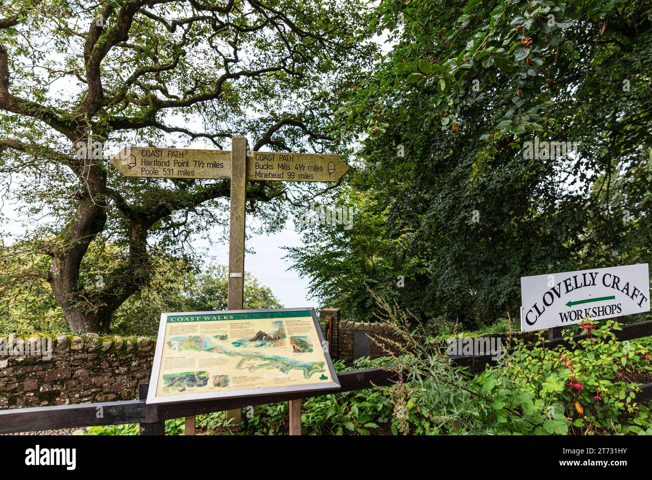 North Devon coast path sign, coast walks, North Devon, Clovelly, Devon ...