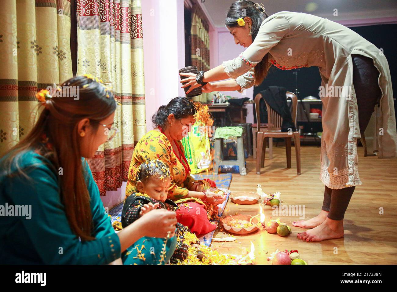 Mha puja hi-res stock photography and images - Alamy