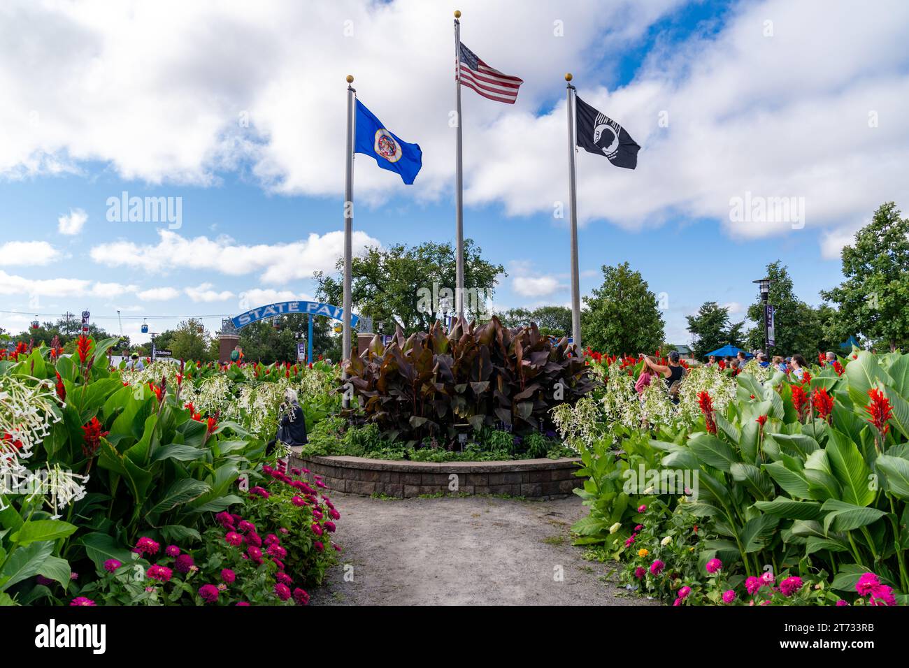 Falcon Heights, Minnesota - August 26, 2023: West entrance with a ...