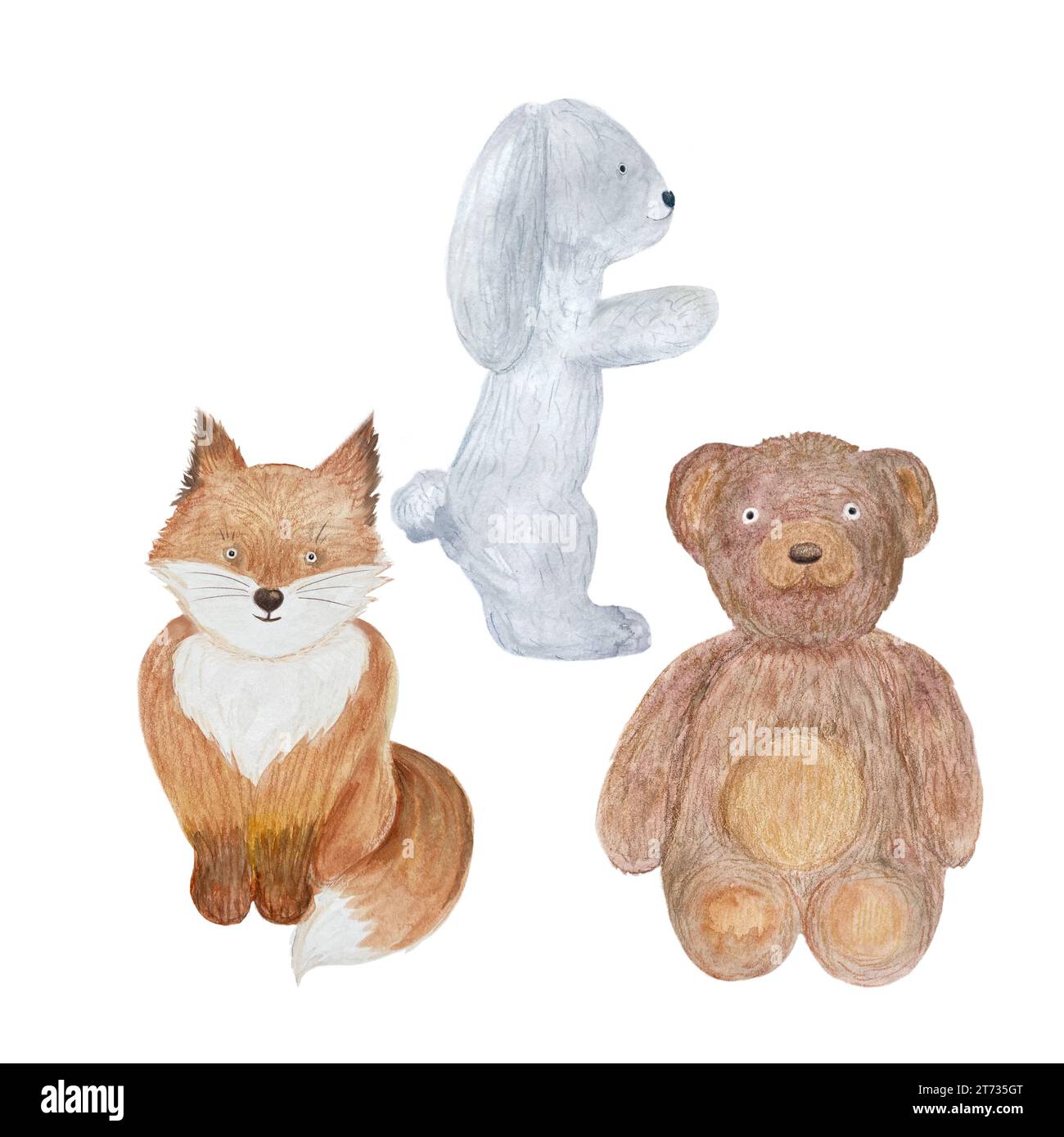 Kid teddy bear painting Cut Out Stock Images & Pictures - Alamy