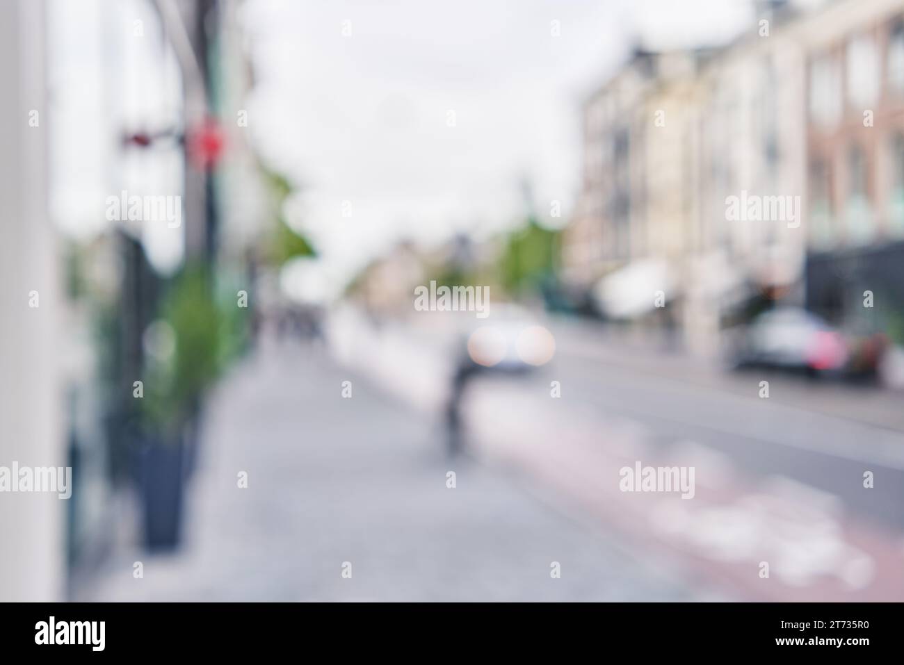Blurred background of street Stock Photo - Alamy
