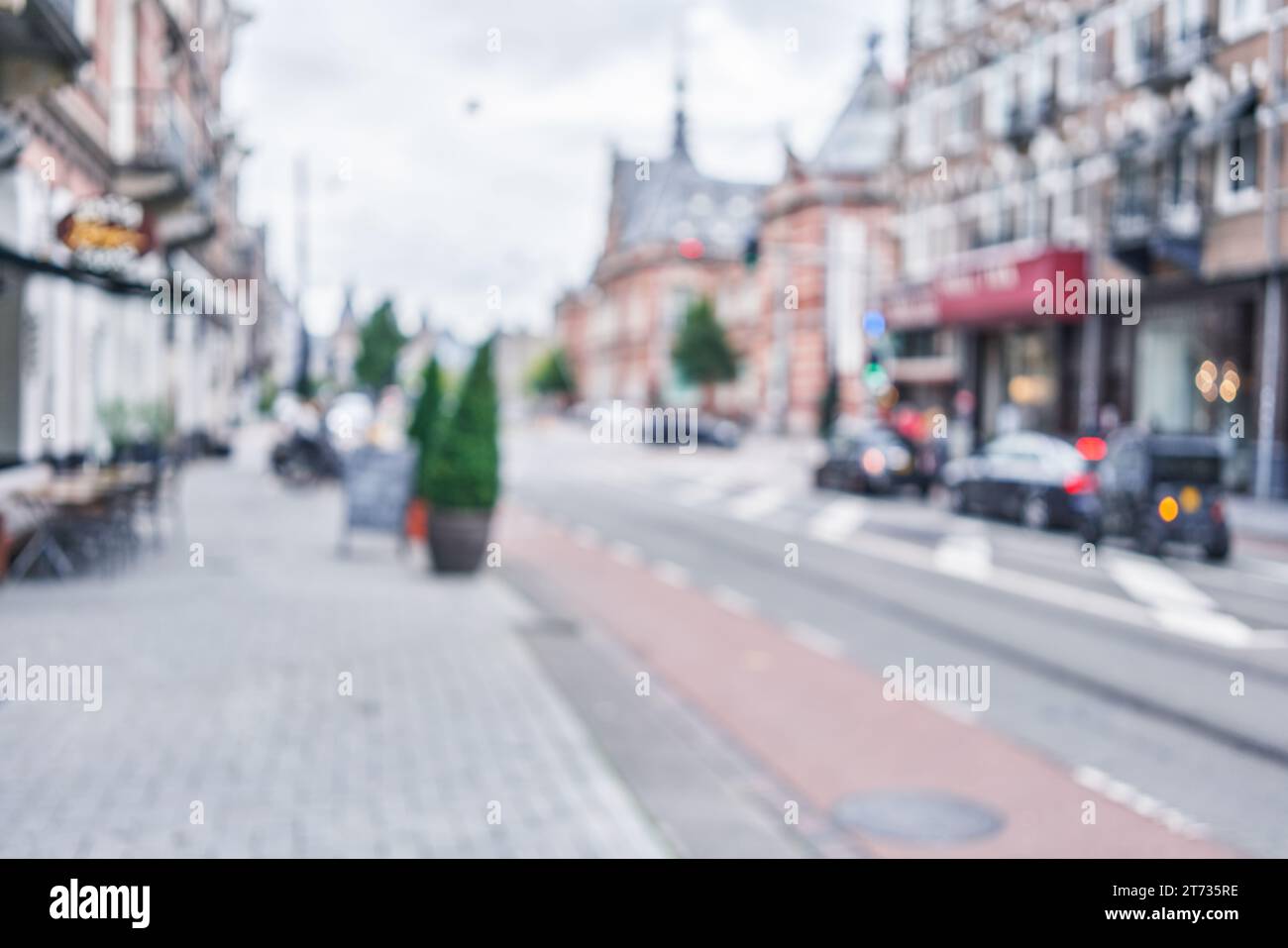 Blurred background of street Stock Photo - Alamy
