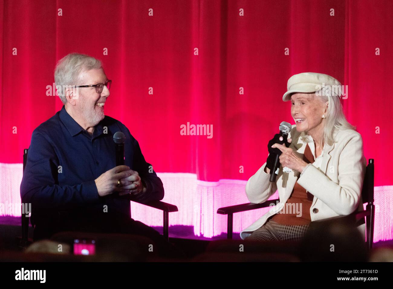USA. 12th Nov, 2023. BAFTA winning actress Diane Ladd speaks about her ...