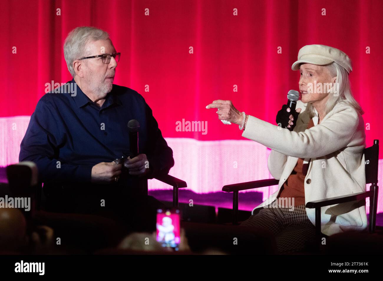 USA. 12th Nov, 2023. BAFTA winning actress Diane Ladd speaks about her ...