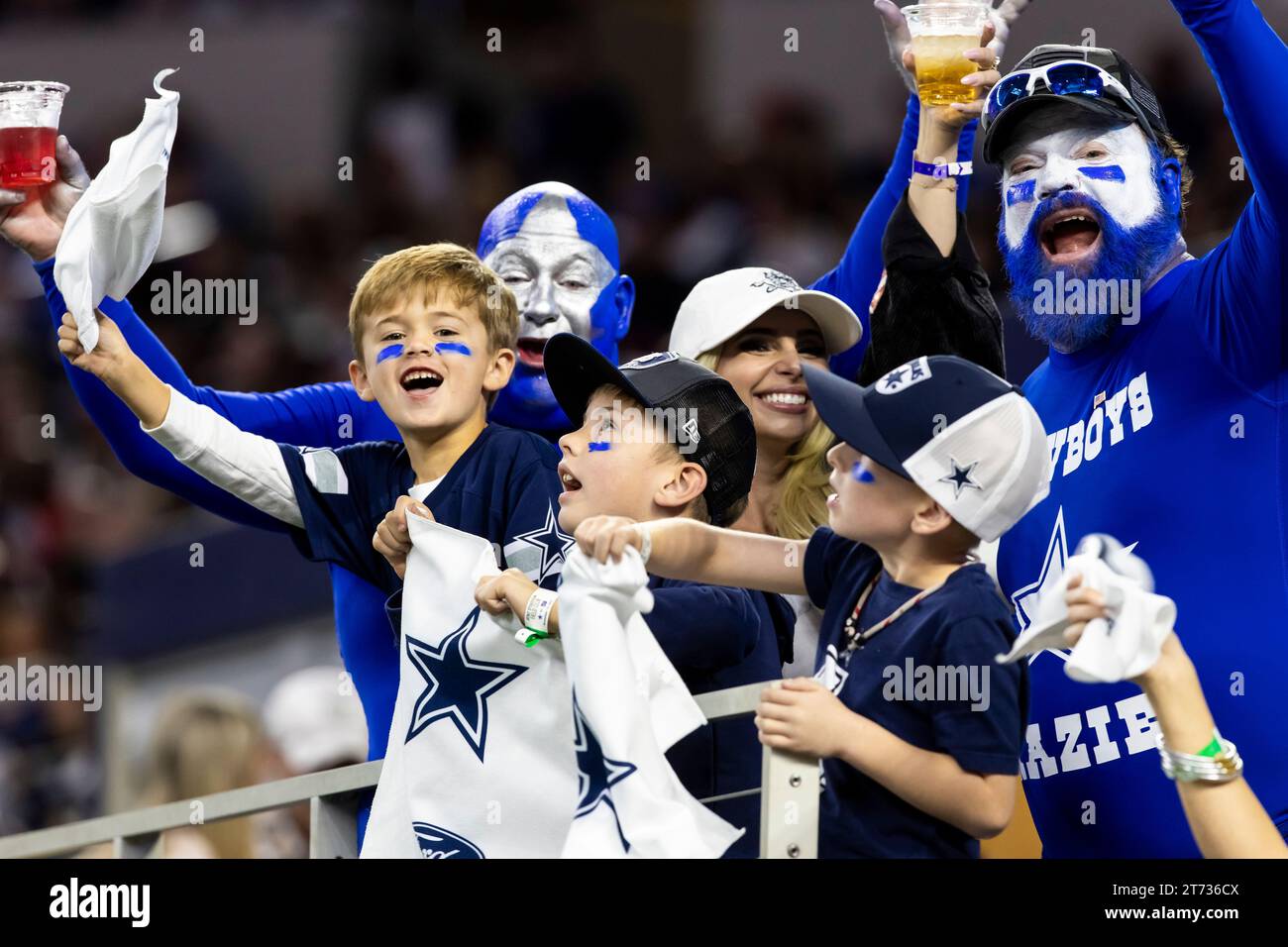 Dallas Cowboys fans cheer on their team during the second half of an ...