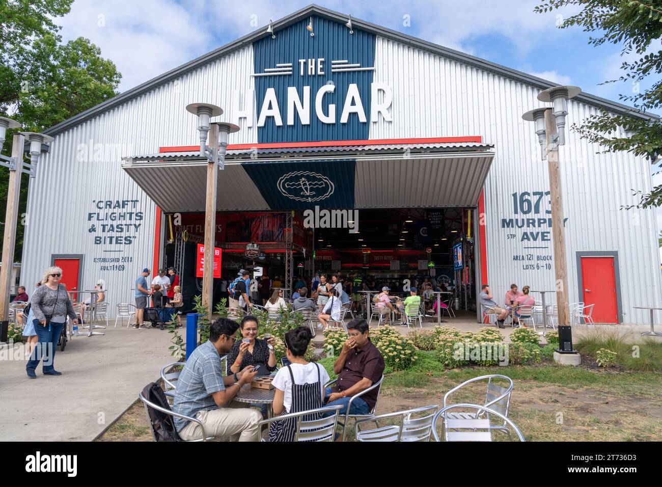 St. Paul, Minnesota - August 26, 2023: Outside the Hangar building at ...