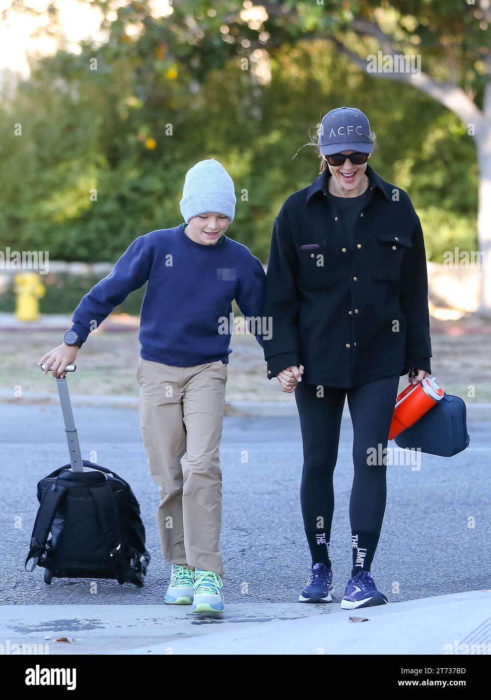 Jennifer Garner and son Samuel Affleck are seen out and about in Los ...