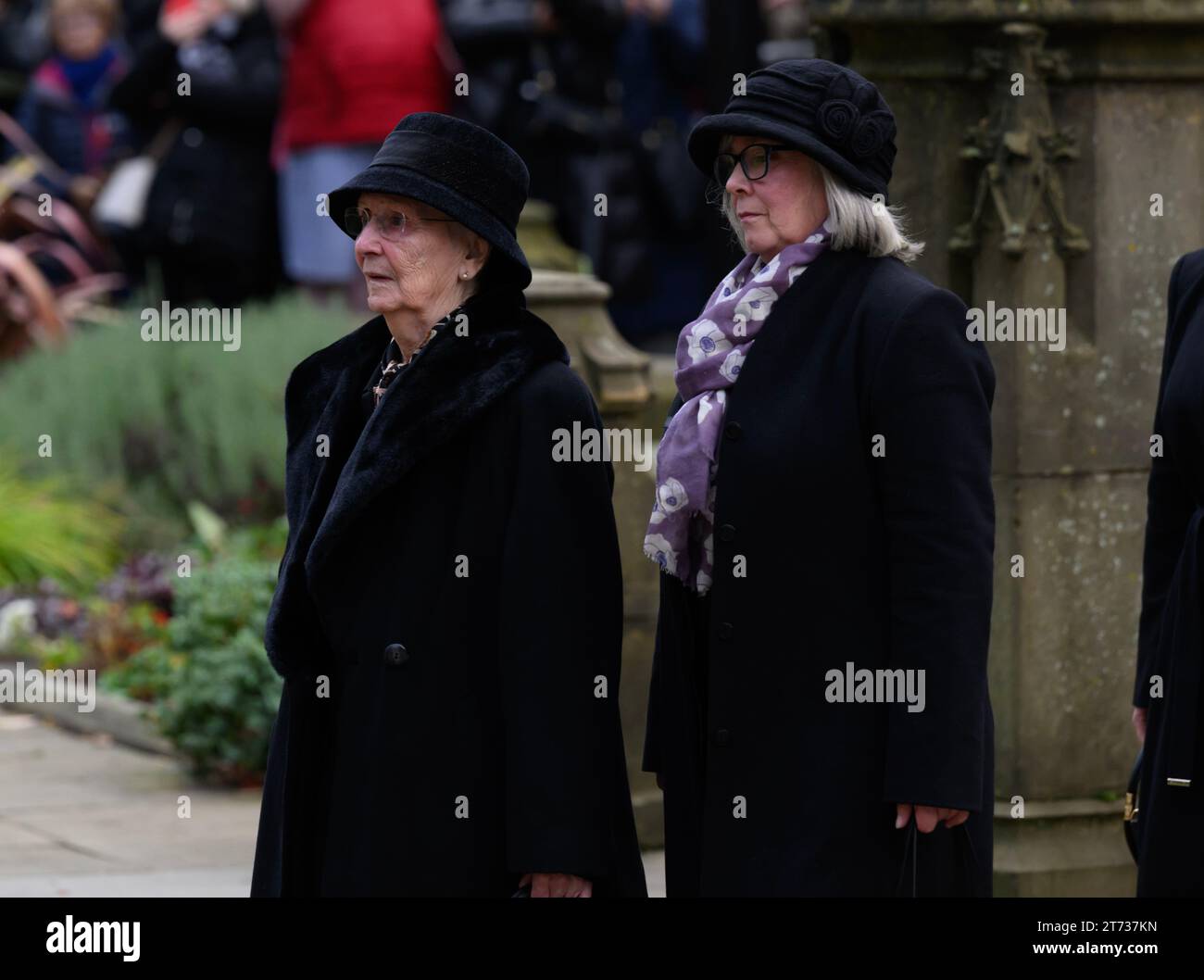 Manchester, UK. November 13th, 2023. Norma Ball attending the funeral ...