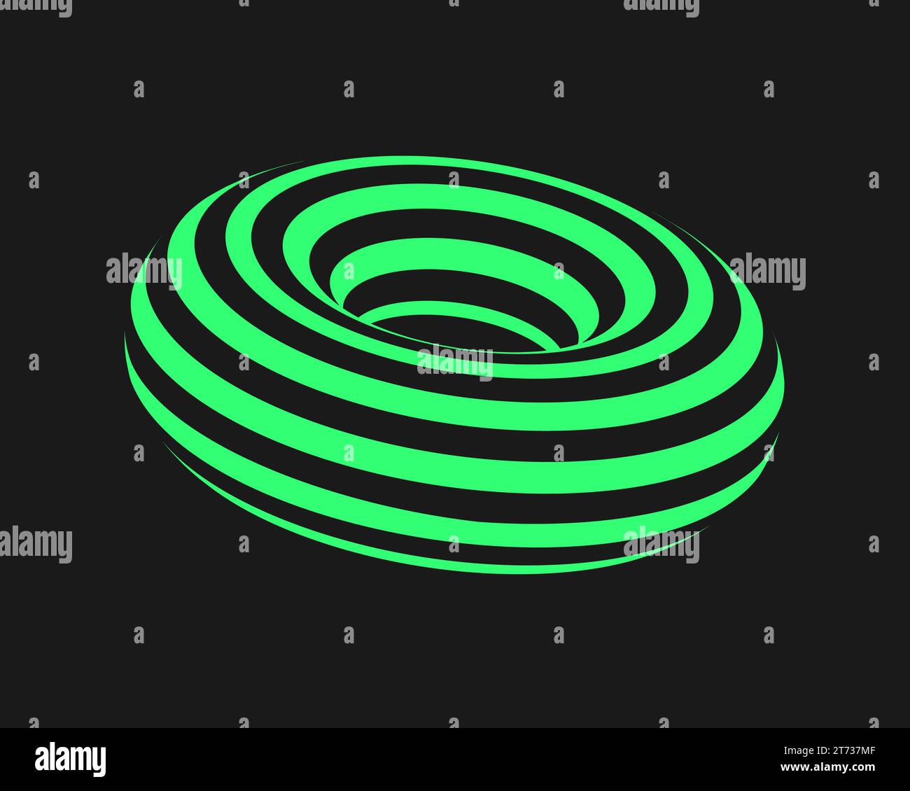Cyber geometry y2k element. Cyberpunk shape. Isolated style on black ...