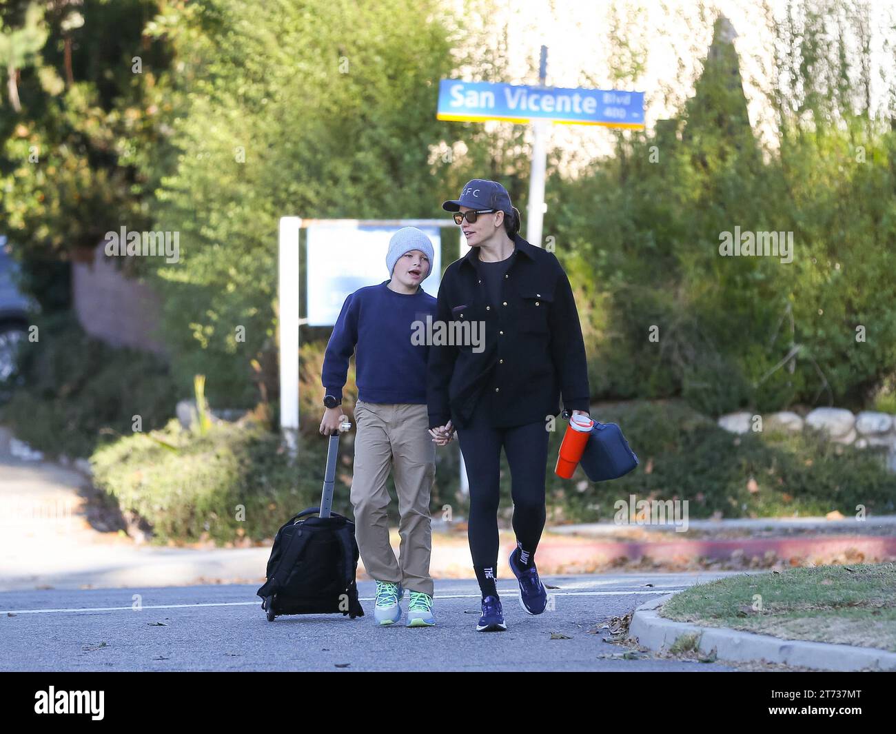 Jennifer Garner and son Samuel Affleck are seen out and about in Los ...
