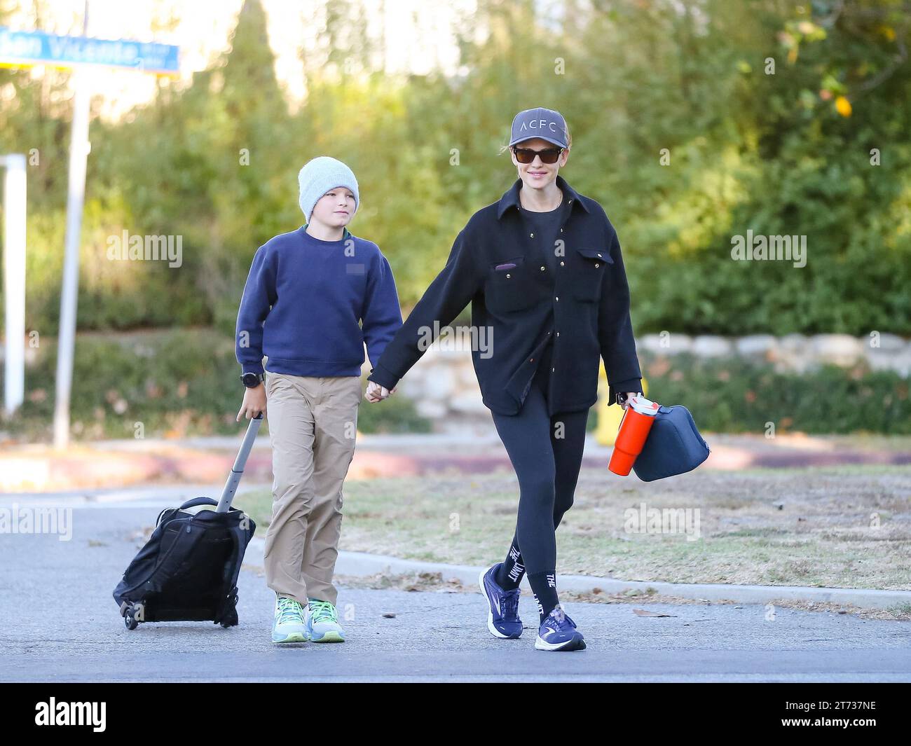 Jennifer Garner and son Samuel Affleck are seen out and about in Los ...