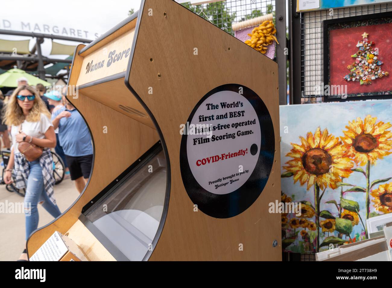 St. Paul, Minnesota - August 26, 2023: Wanna Score hands-free COVID ...