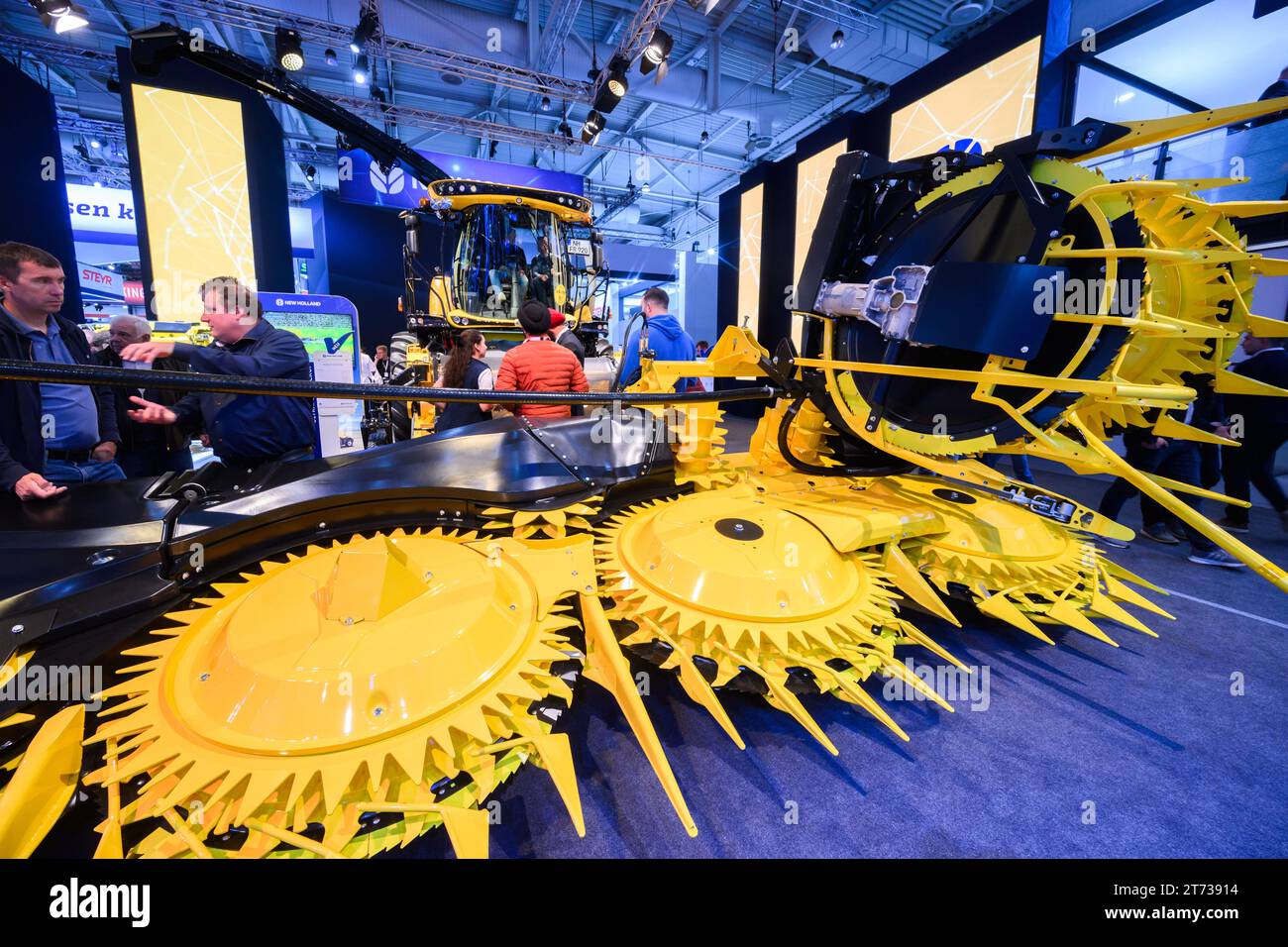 Hanover, Germany. 13th Nov, 2023. A forage harvester stands at the New ...