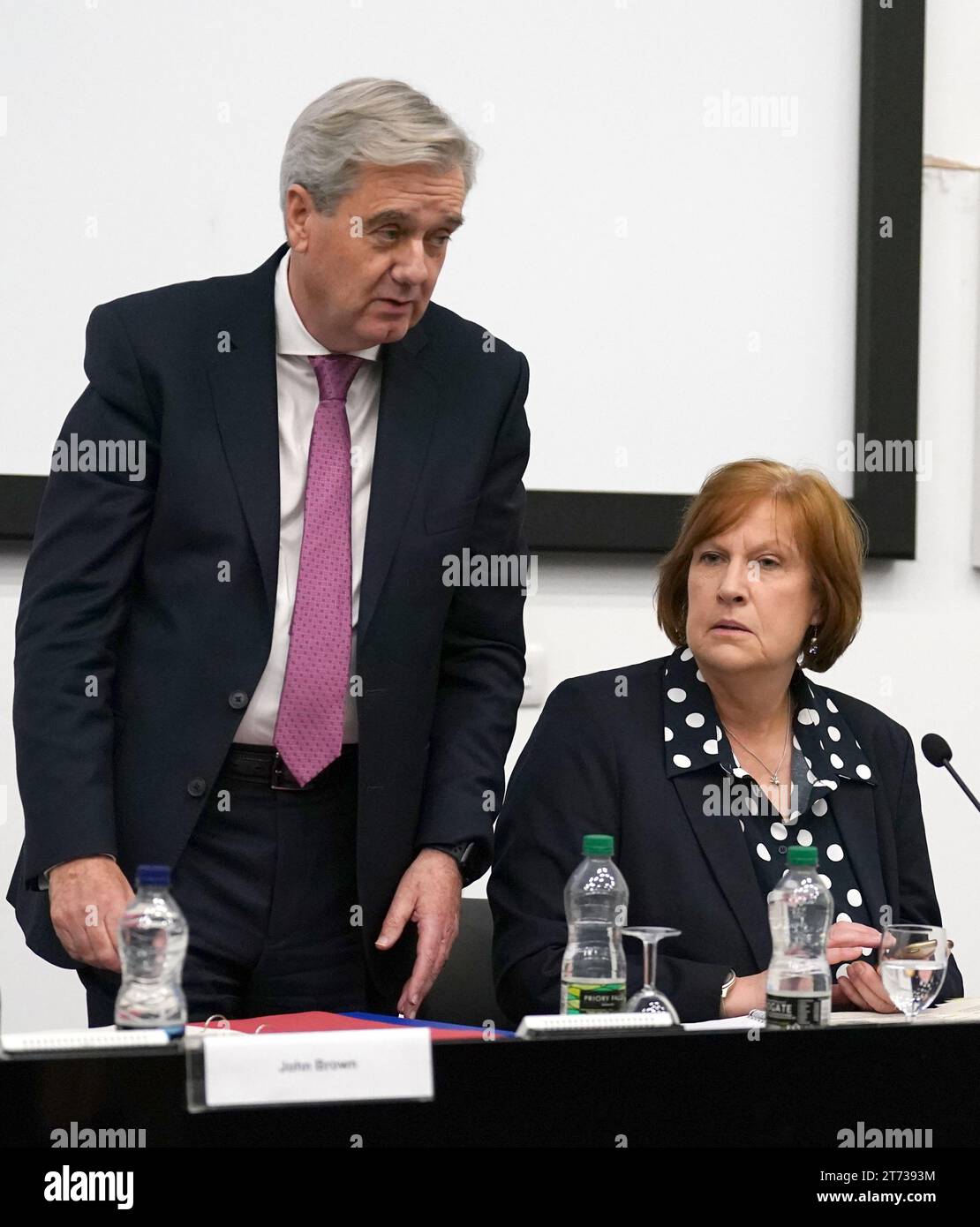 John Brown, Chairman of Greater Glasgow and Clyde NHS Board and Jane ...