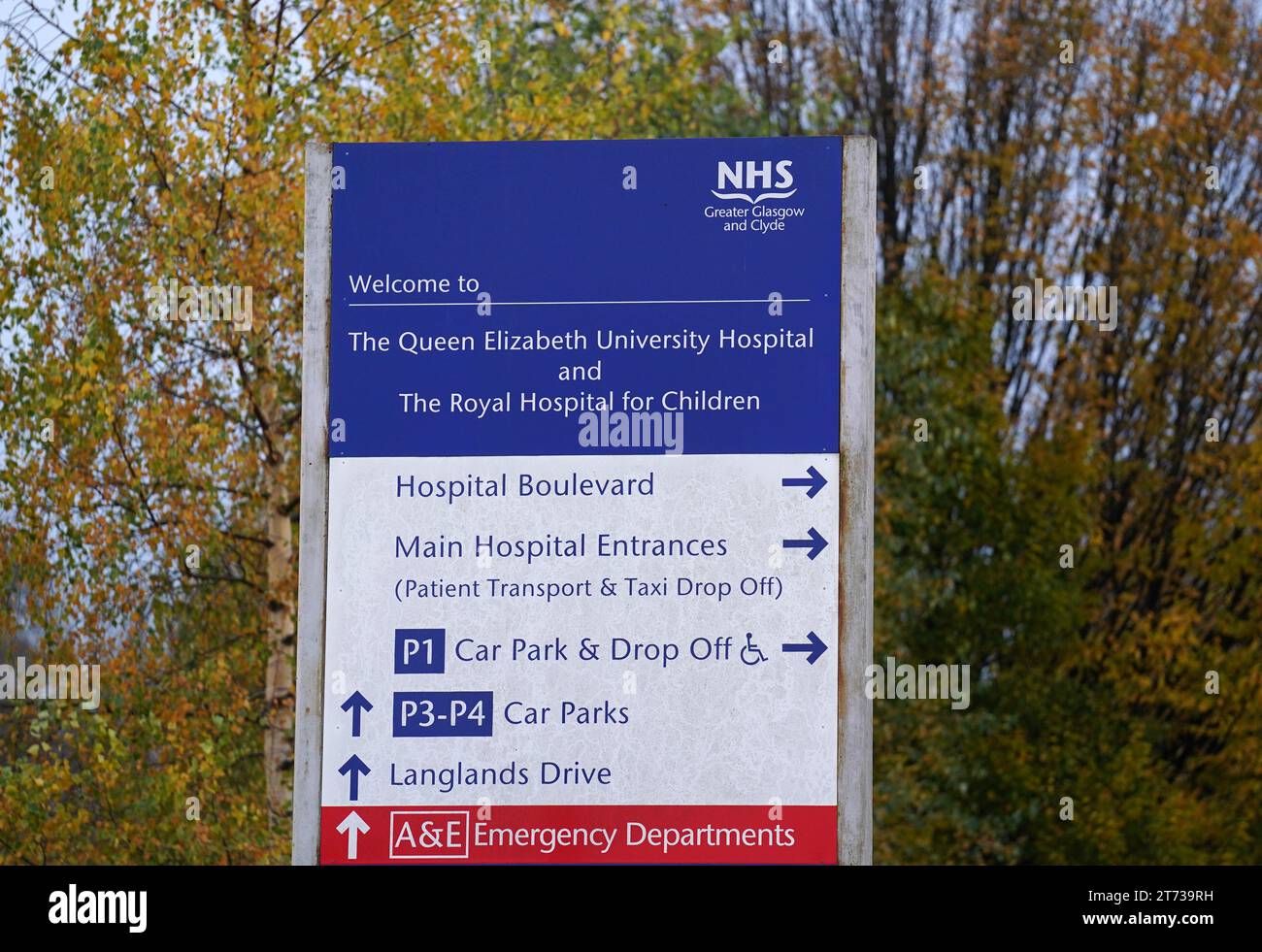 A view of Queen Elizabeth University Hospital as Scottish Health ...