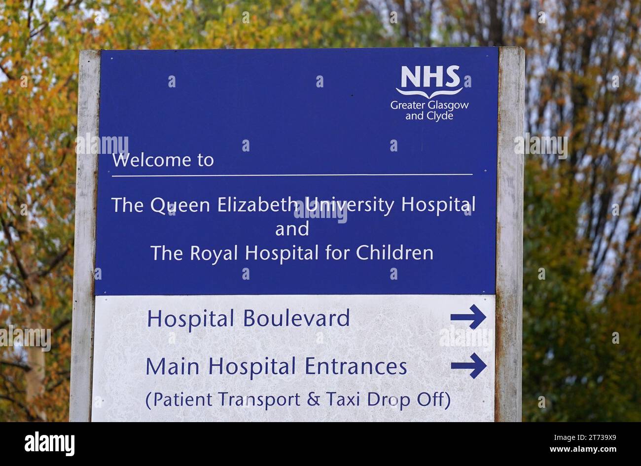 A view of Queen Elizabeth University Hospital as Scottish Health ...