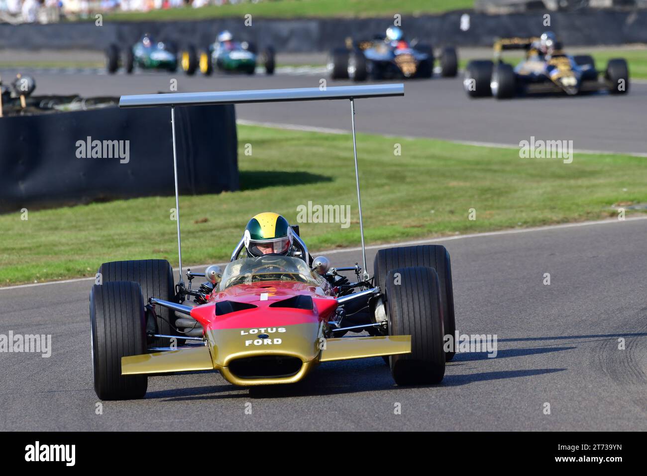Lotus-Cosworth 49B, 75 Years of Lotus, a parade of cars from the first ...