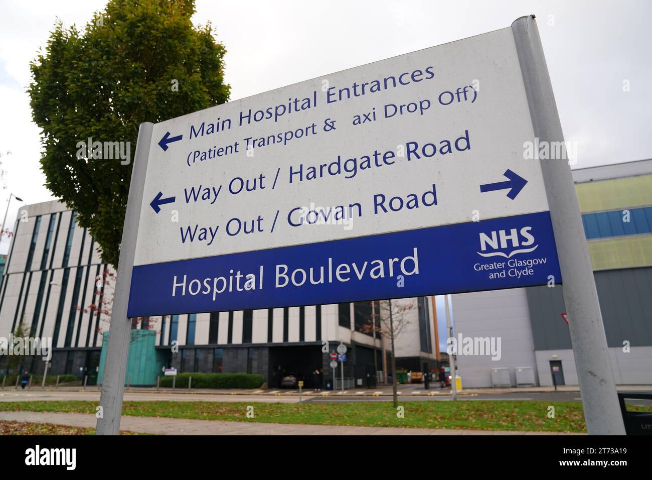 A view of Queen Elizabeth University Hospital as Scottish Health ...