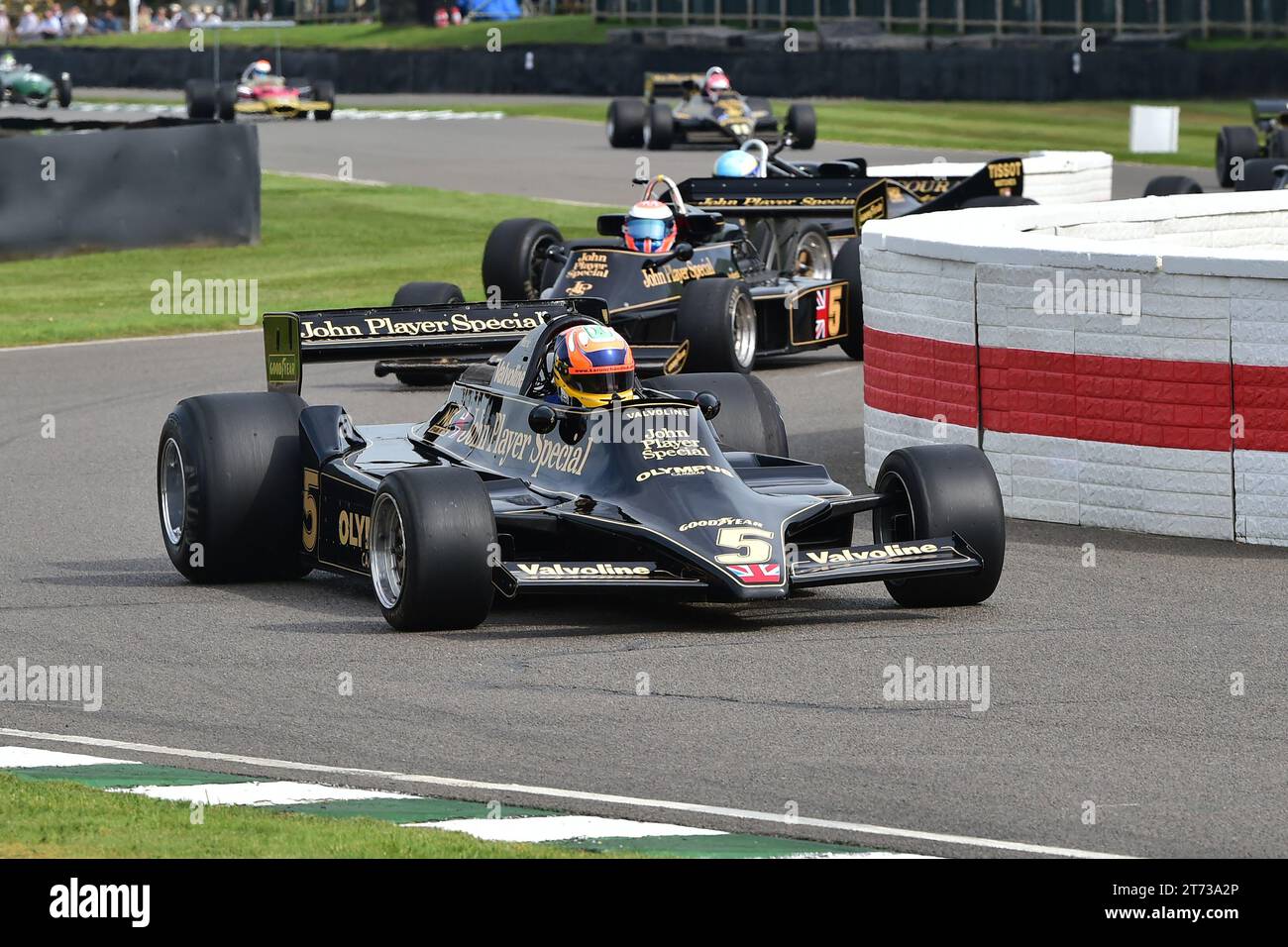 Karun Chandhok, Lotus-Cosworth 79, 75 Years of Lotus, a parade of cars ...