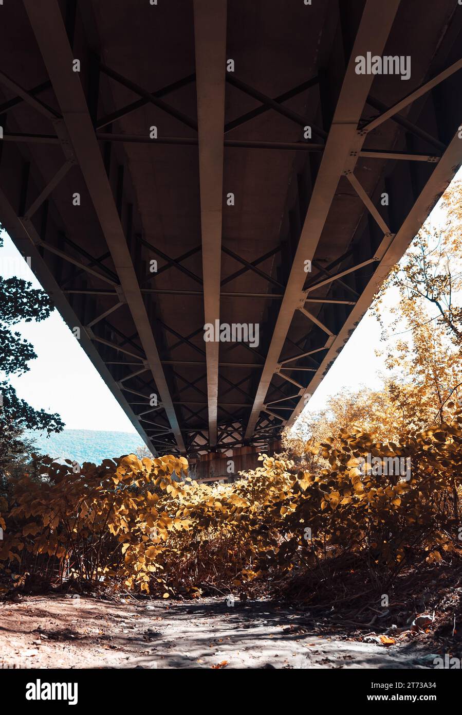Span under bridge aerial view hi-res stock photography and images - Alamy