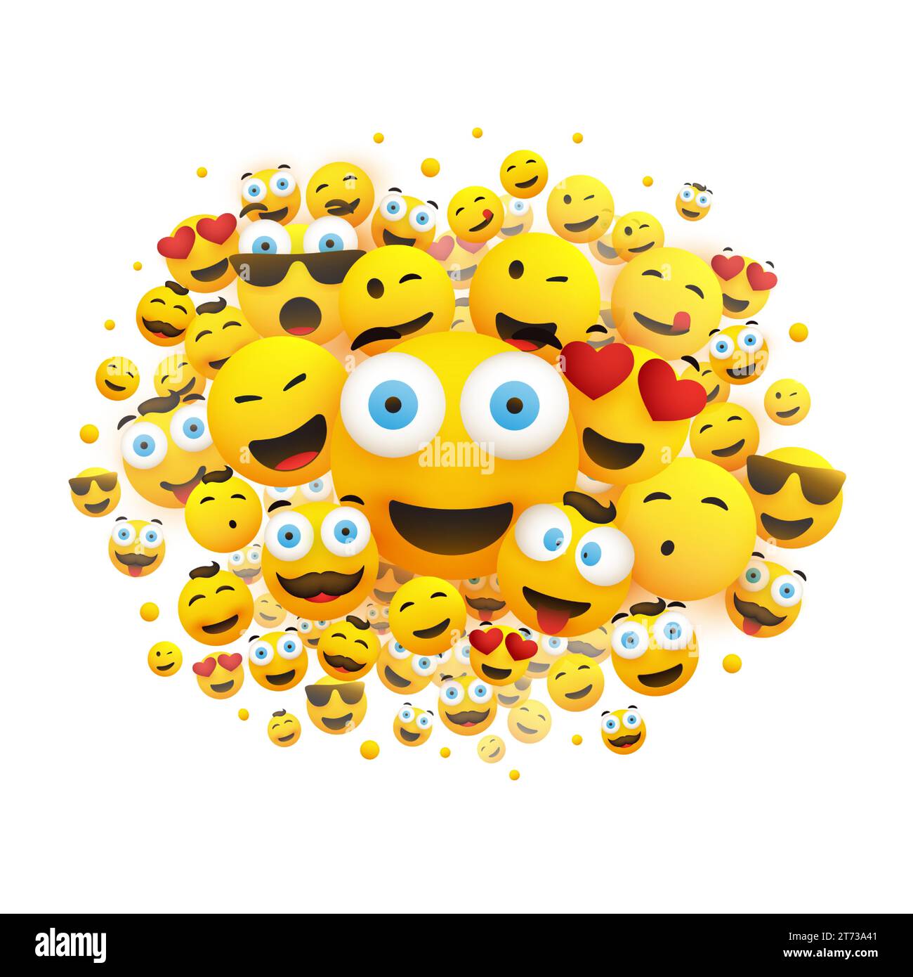Various Faces, Emoticons - Lots of Laughing, Smiling, Winking Emoticons ...