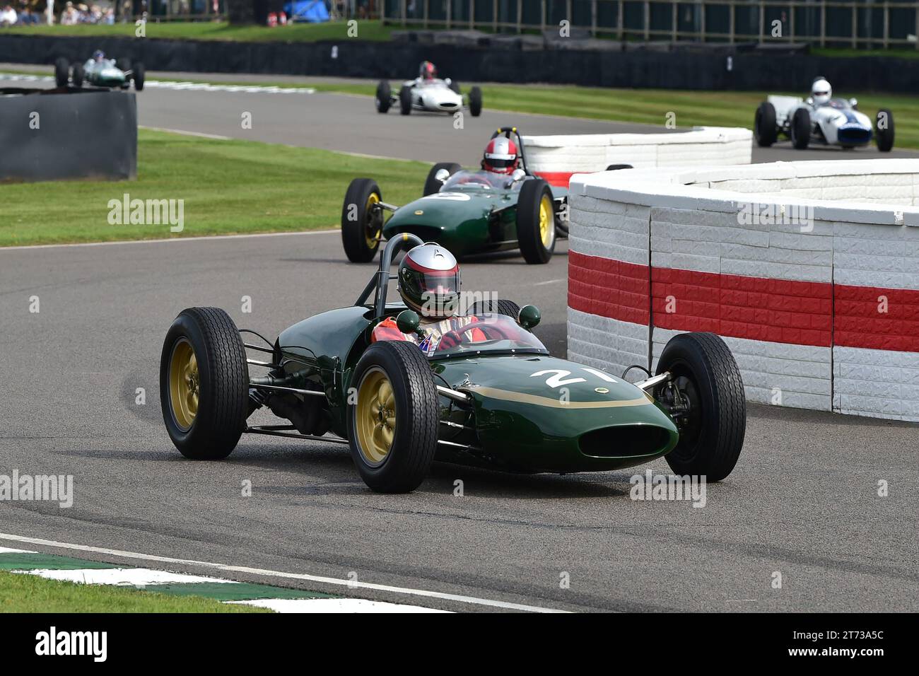 Lotus 21, 75 Years of Lotus, a parade of cars from the first Austin 7 ...