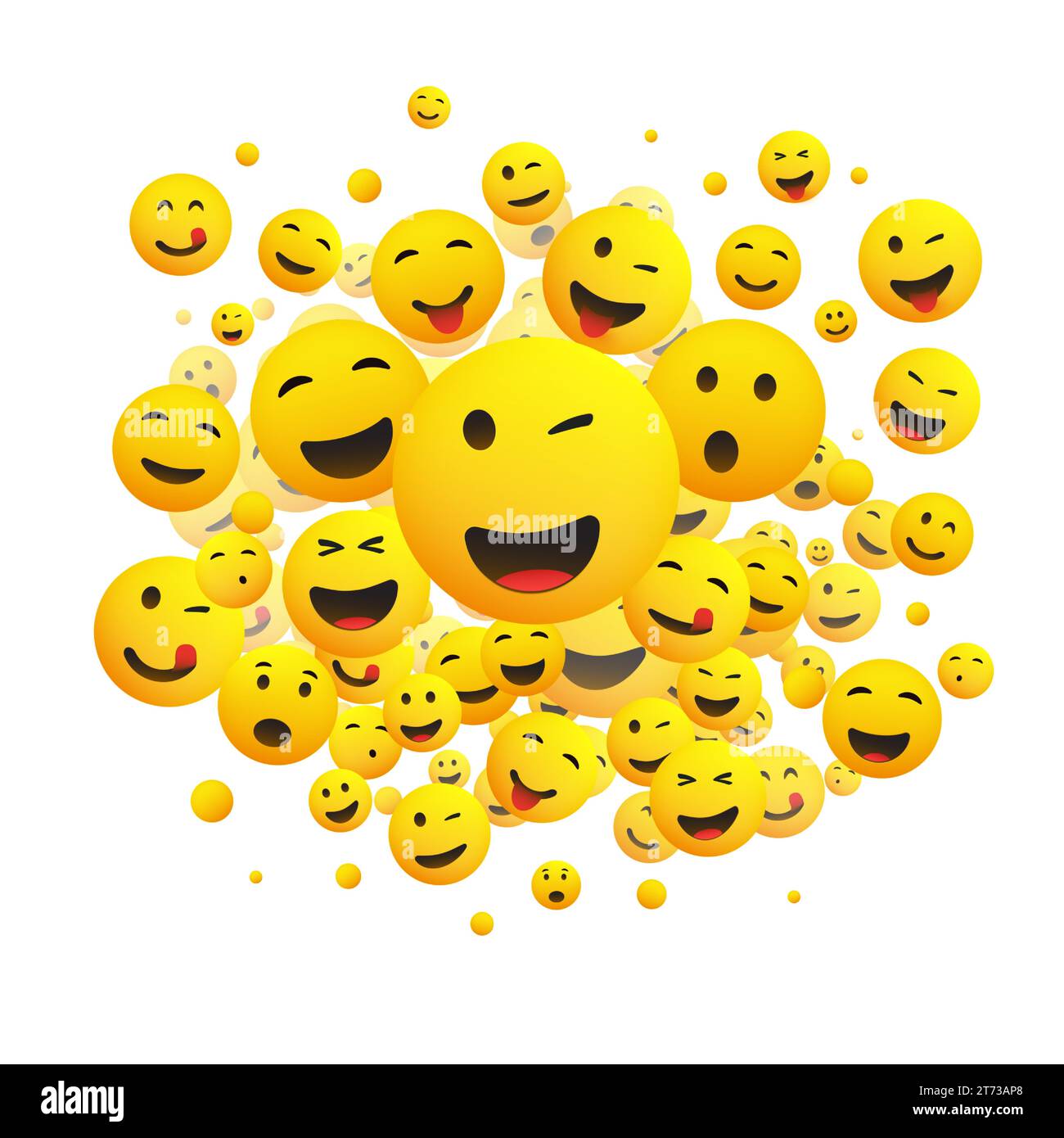 Various Faces, Emoticons - Lots of Laughing, Smiling, Winking Emoticons ...