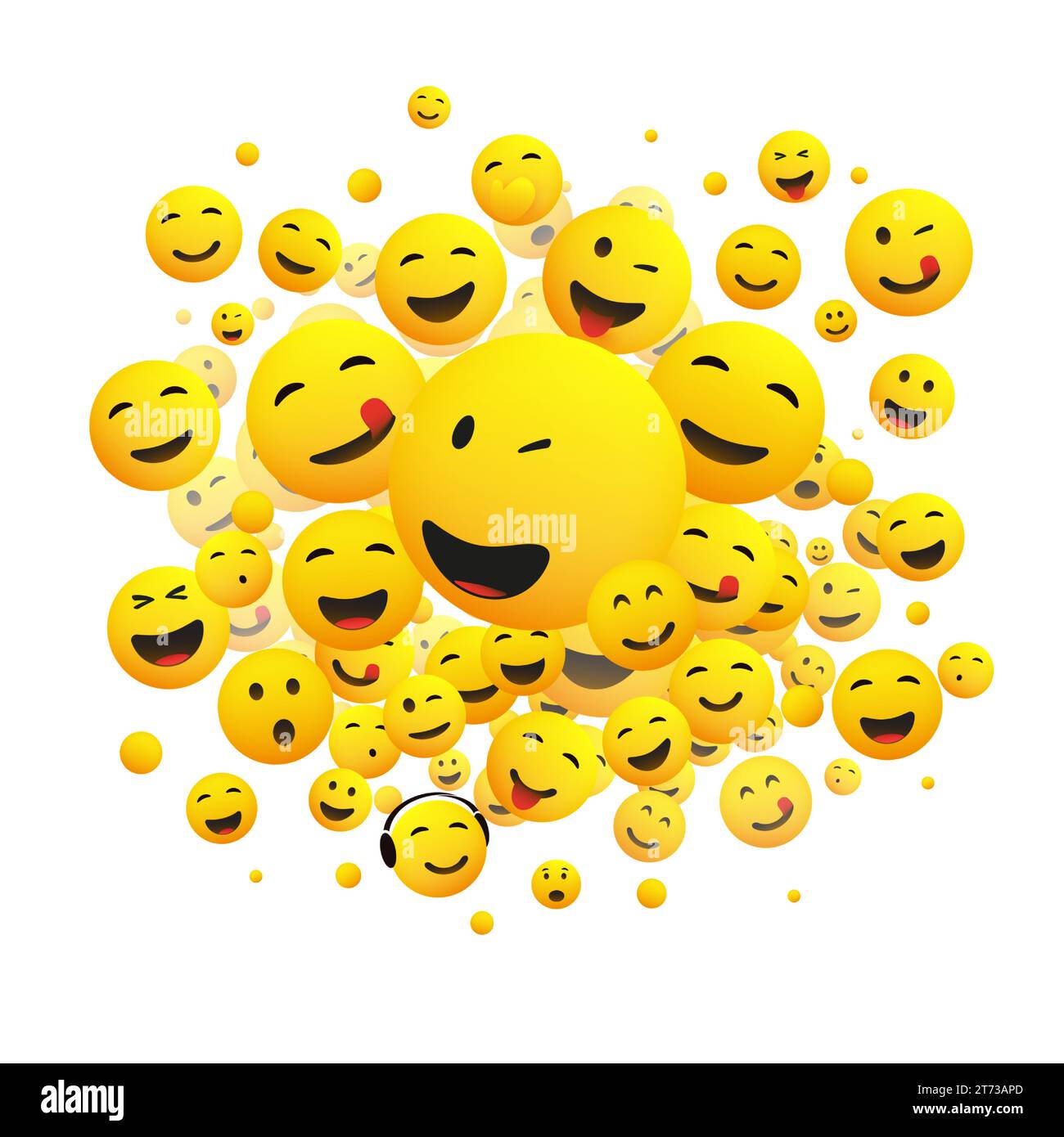Various Faces, Emoticons - Lots of Laughing, Smiling, Winking Emoticons ...