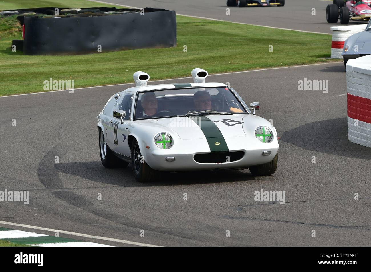 Paul Keevill, Lotus 47 GT, 75 Years of Lotus, a parade of cars from the ...