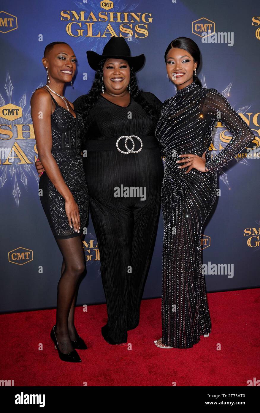 Trea Swindle, from left, Danica Hart, and Devynn Hart of Chapel Hart ...