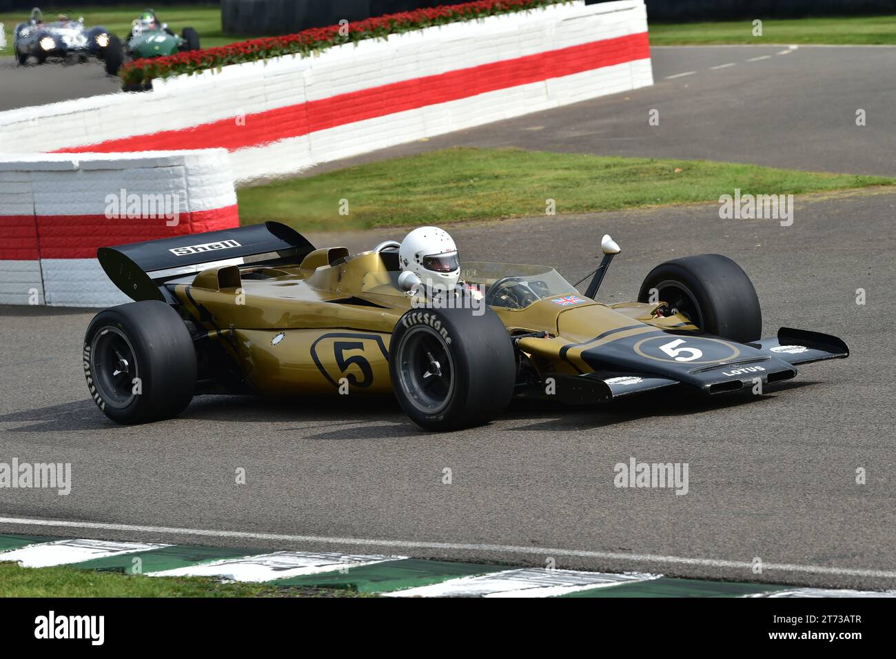 Emerson Fittipaldi, in the gas-turbine powered Lotus-Pratt & Witney 56B ...