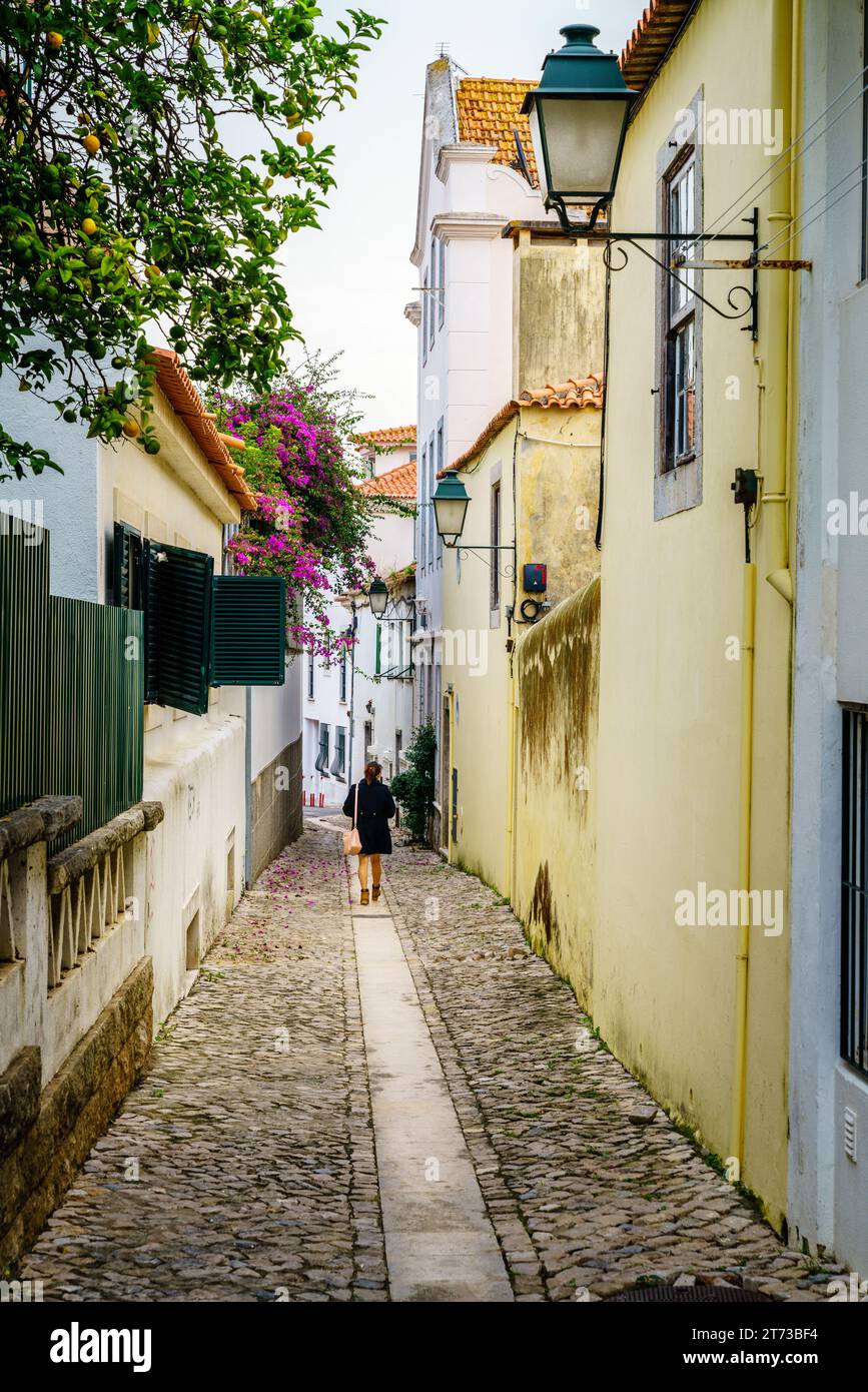 Cascais walking street hi-res stock photography and images - Alamy