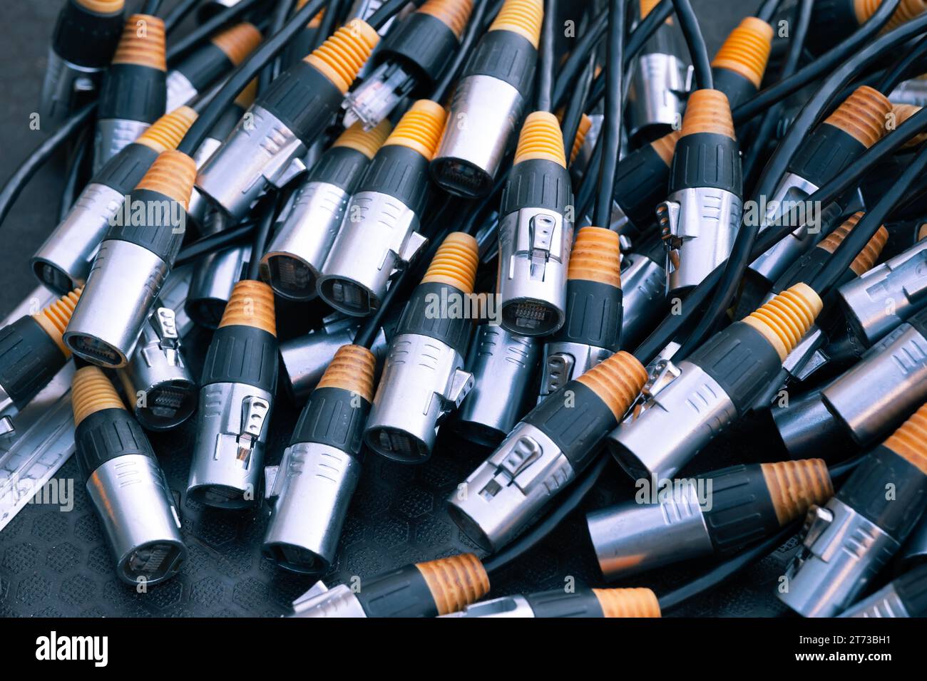 Cat6 signal cables facilitating communication for lighting equipment in ...