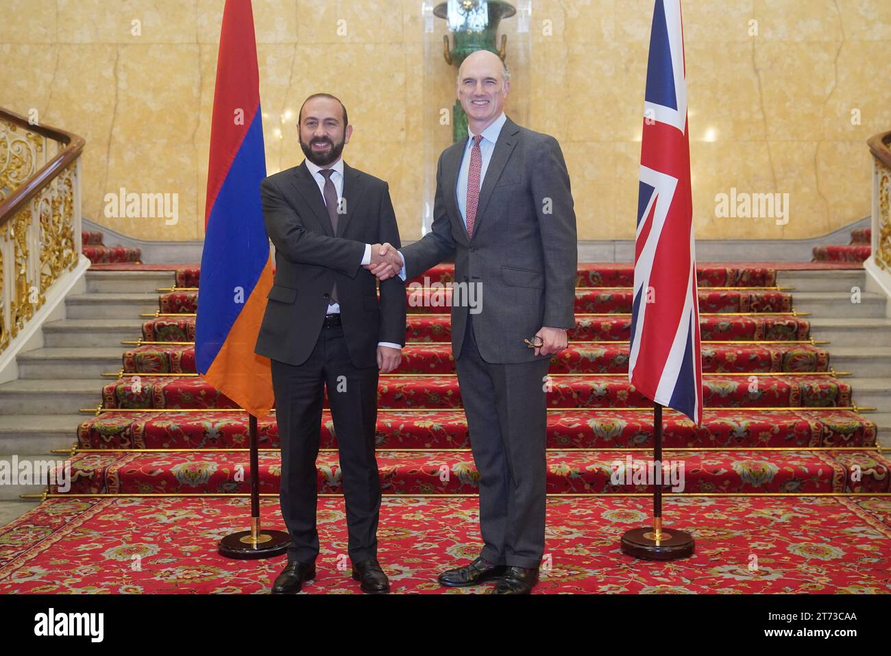 UK Minister for Europe, Leo Docherty, meets Armenian Foreign Minister ...