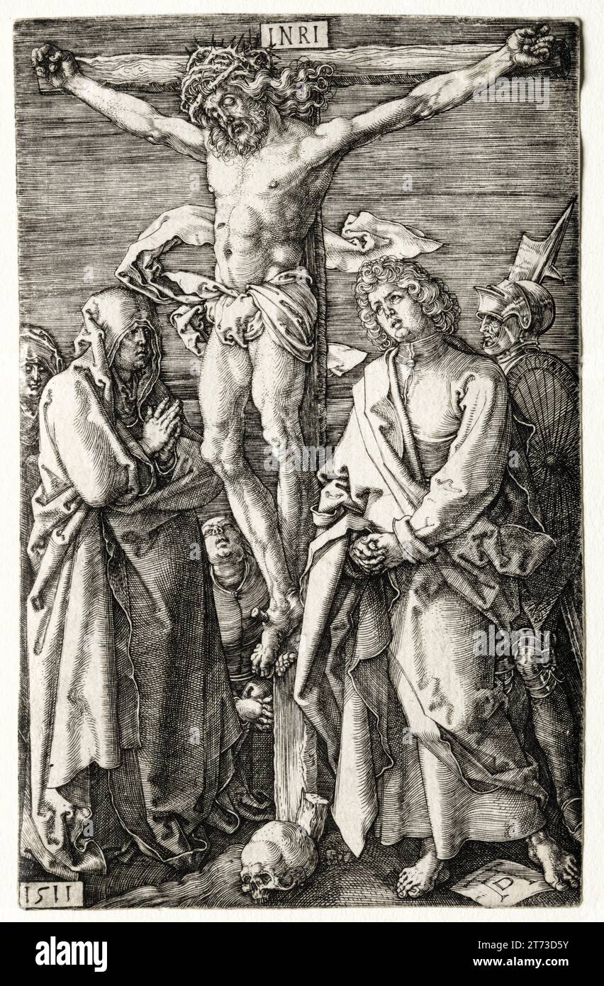 Albrecht Durer, The Crucifixion, copperplate engraving, 1511 Stock Photo - Alamy